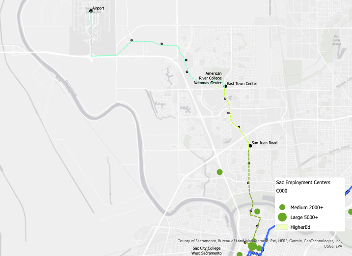 SacRT Green Line extension – Sacramento Transit Advocates and Riders (STAR)