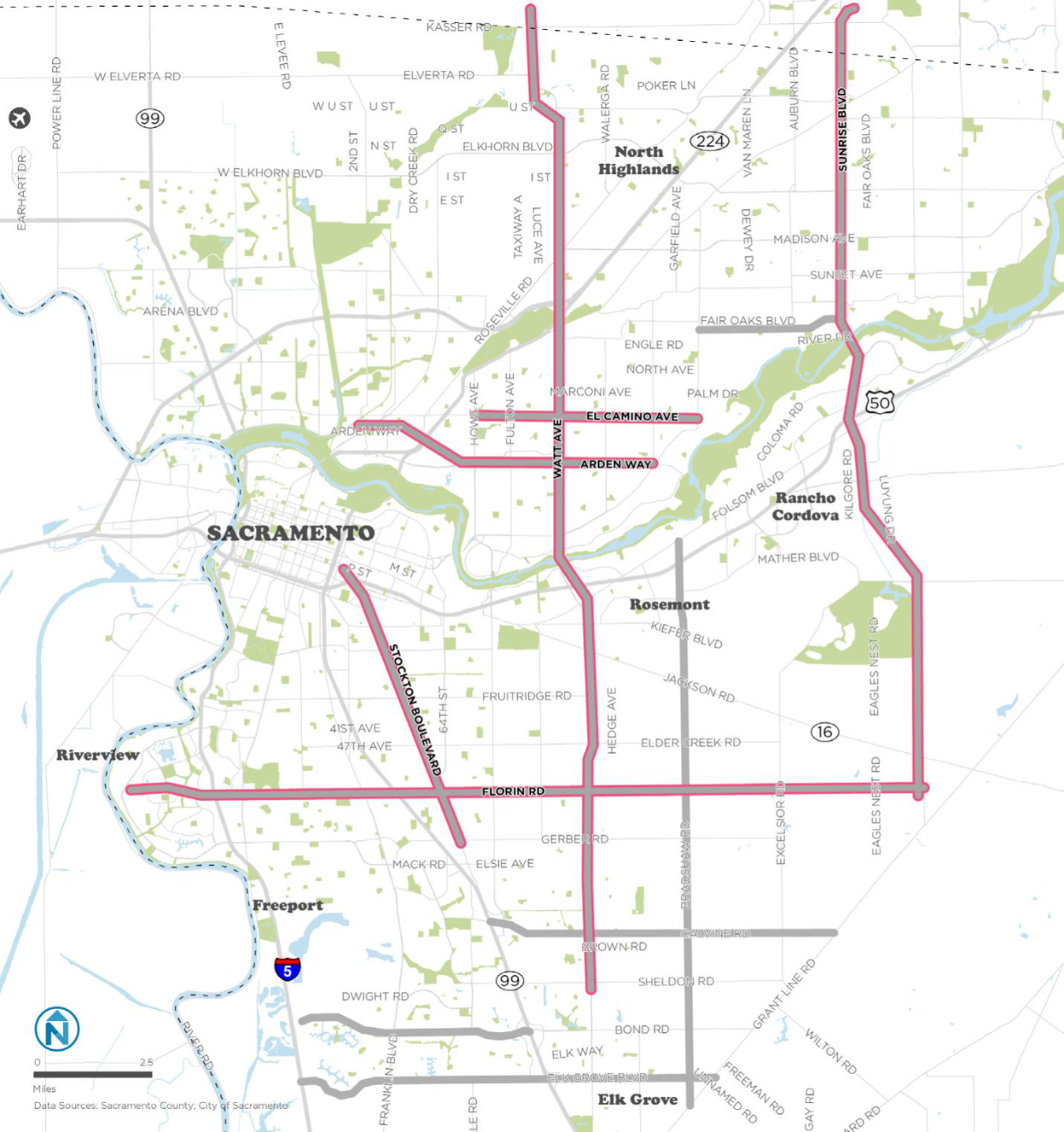 add routes to High Capacity Bus Study – Sacramento Transit Advocates ...